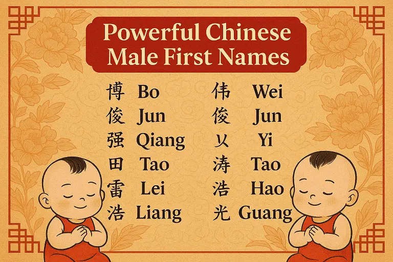Chinese First Names Male And Meanings